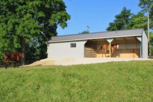 Open Deluxe Horse Barns - Raber Storage Barns