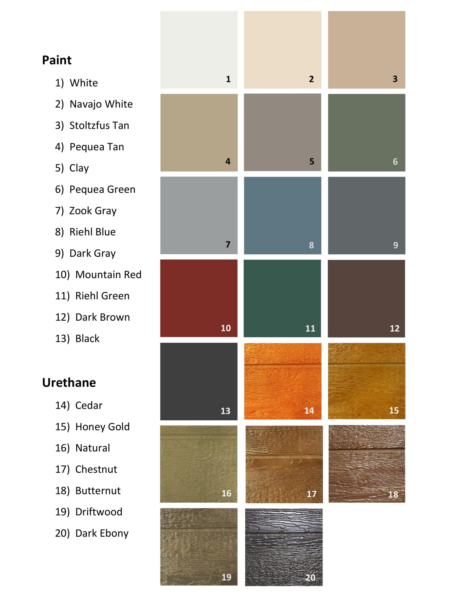 Color Selector - Raber Storage Barns