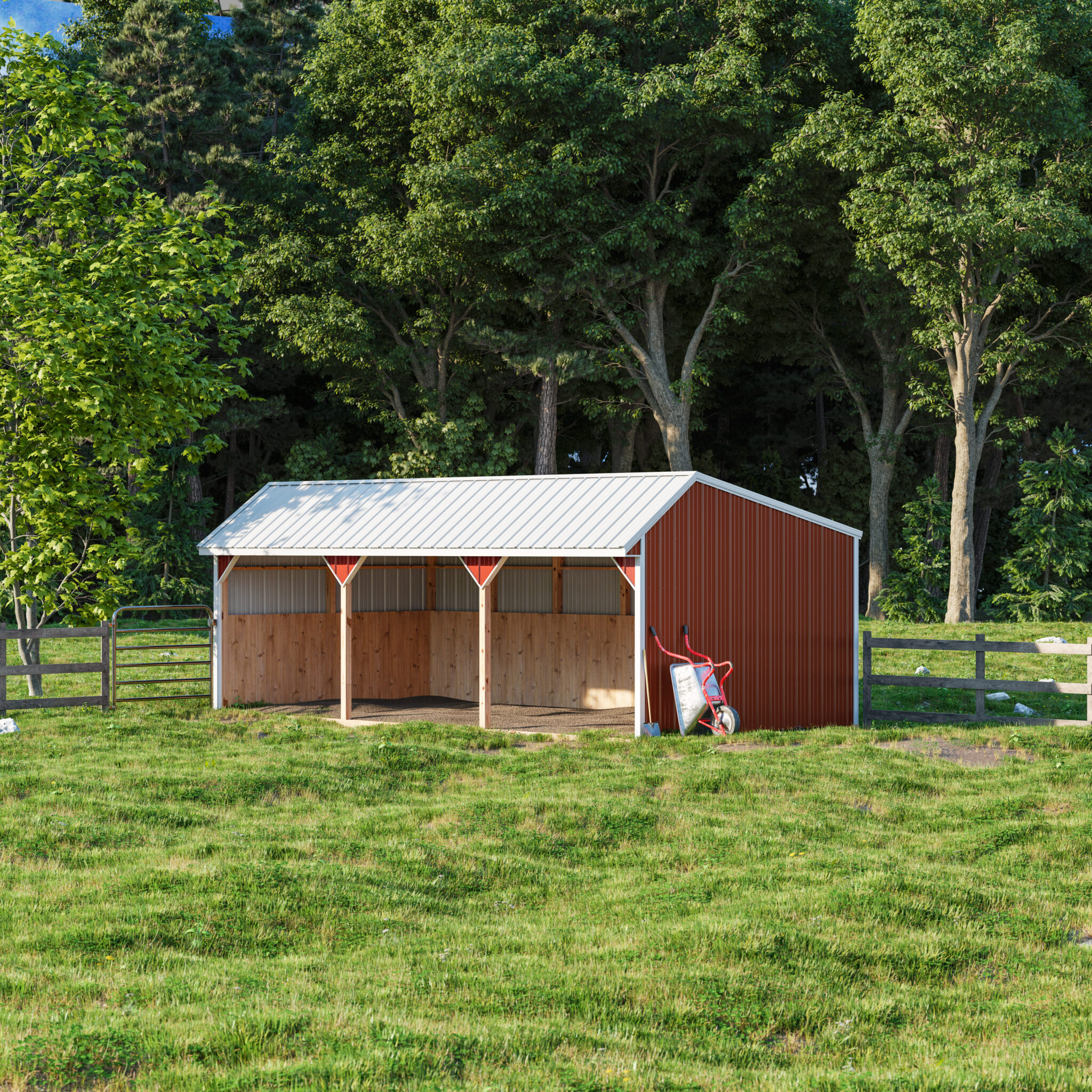 Open Horse Barns - Raber Storage Barns