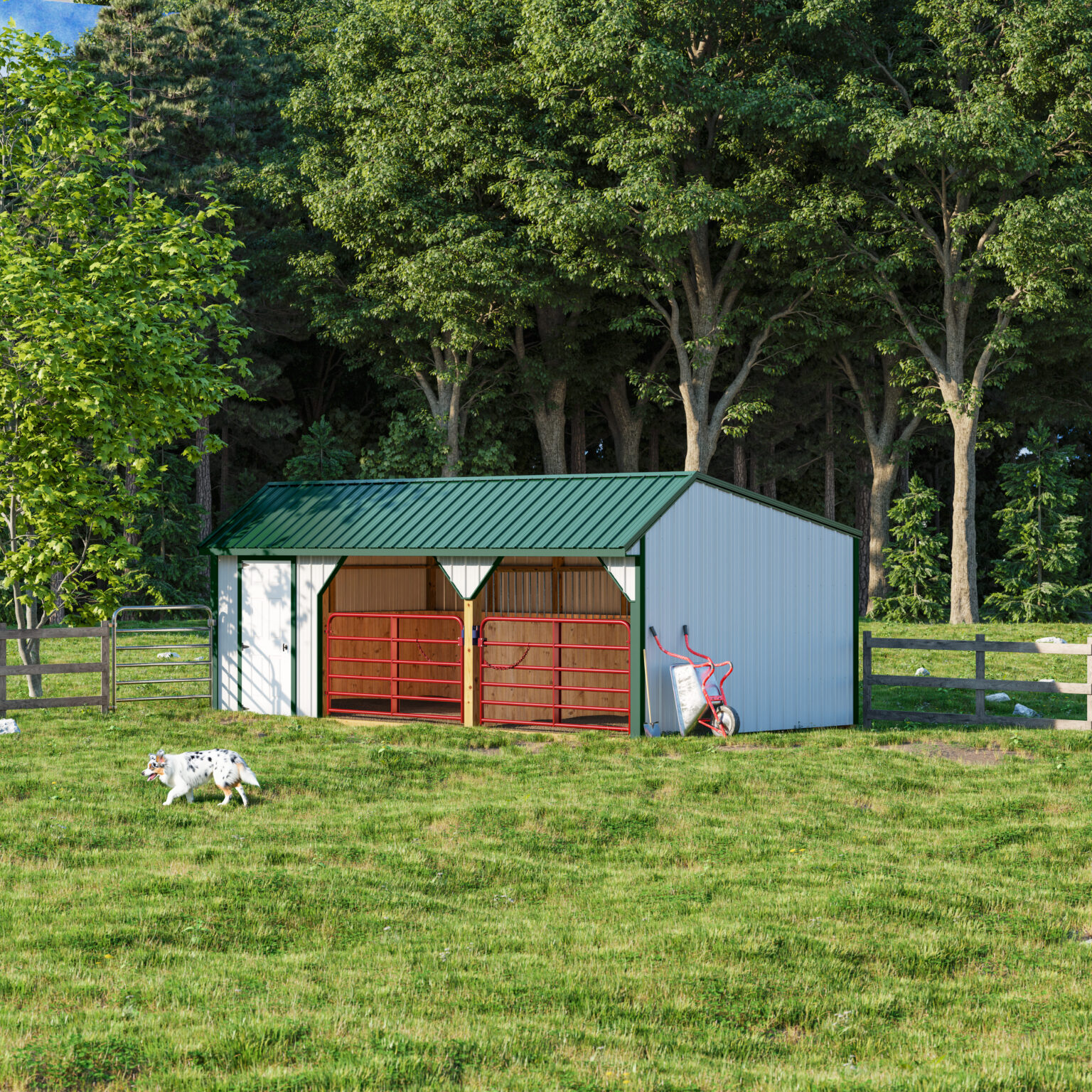 Open Deluxe Horse Barns - Raber Storage Barns